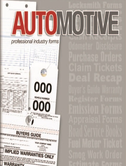 Automotive Forms | Print San Diego